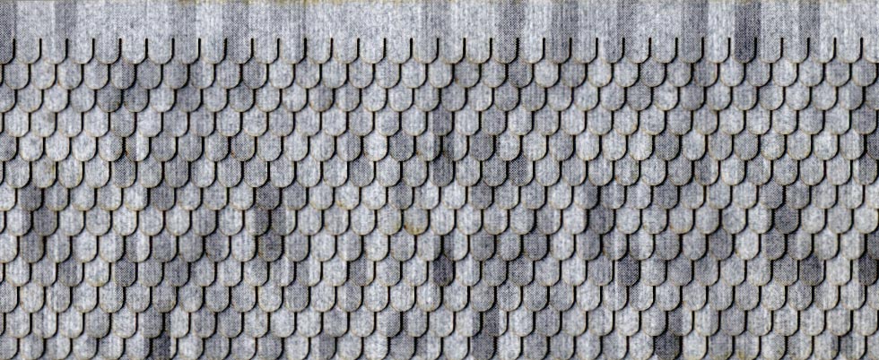 Northeastern Scale Lumber Co. - HO ROOF SHINGLE/GRAY FISHSCALE