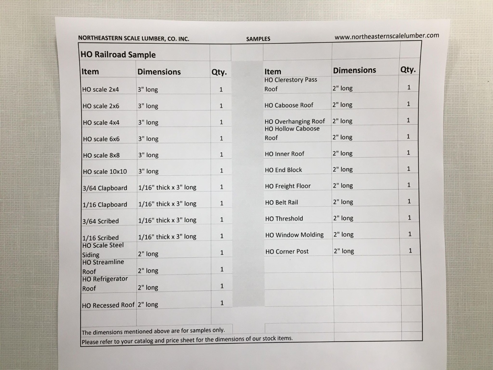Northeastern Scale Lumber Co. - HO SCALE MODEL RAILROAD SAMPLE